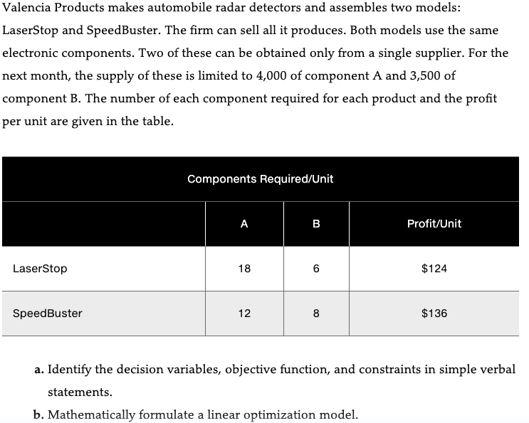 c. Implement the linear optimization model that you | Chegg.com