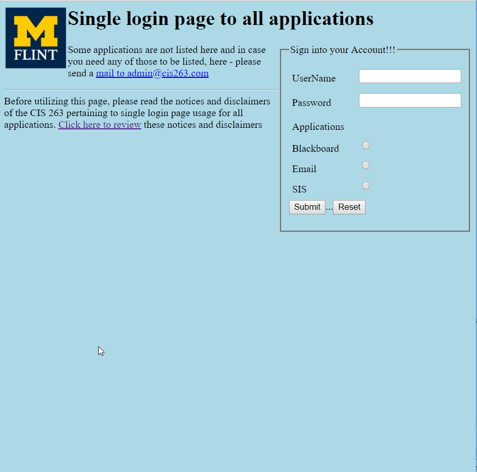 Single login page to all applications Some | Chegg.com
