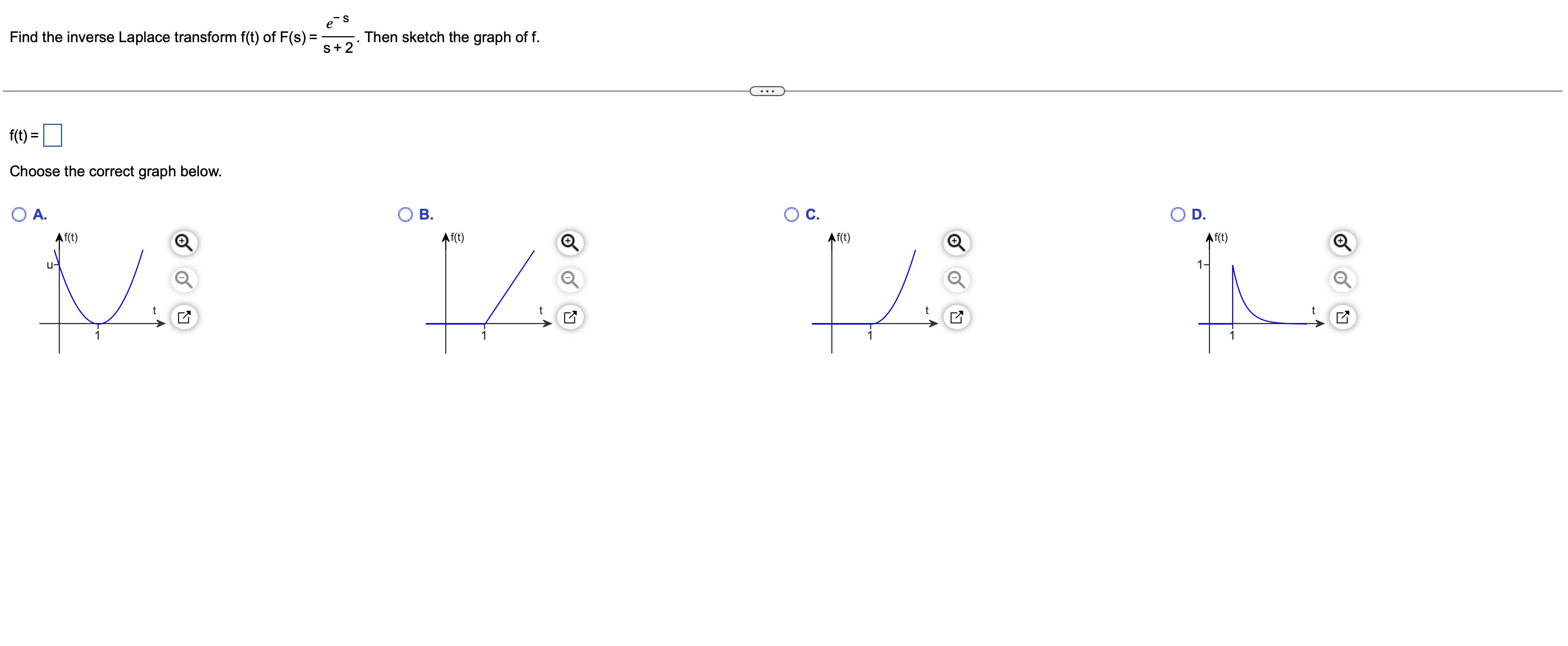Solved Find the inverse Laplace transform f(t) of F(s).Then | Chegg.com
