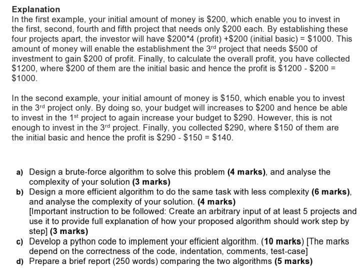 Solved Explanation In the first example, your initial amount | Chegg.com