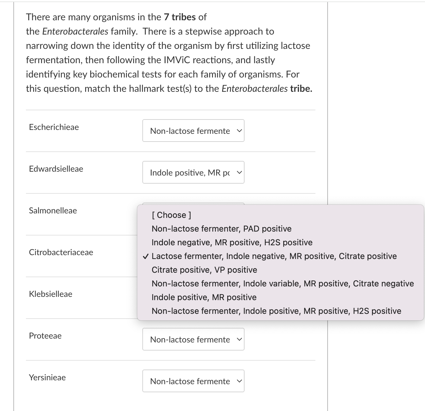 Solved There are many organisms in the 7 ﻿tribes of the | Chegg.com