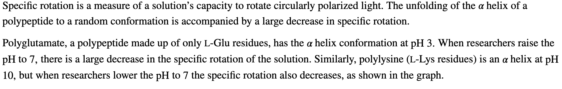 Solved Specific rotation is a measure of a solution's | Chegg.com
