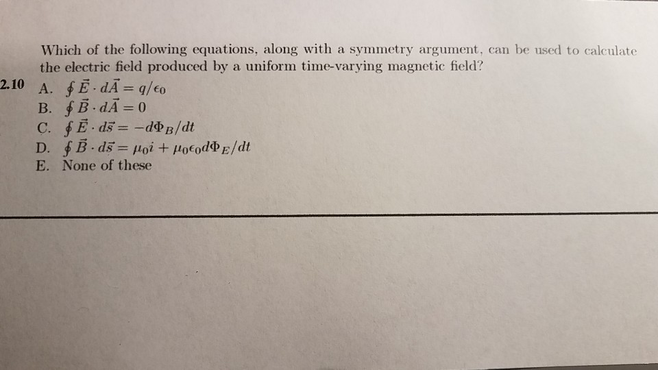 Which of the following equations, along with a | Chegg.com