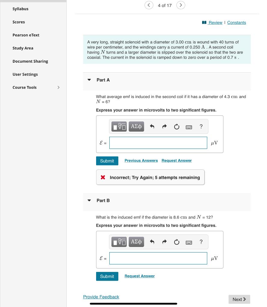 Solved ※ Incorrect; Try Again; 5 attempts remaining What is | Chegg.com