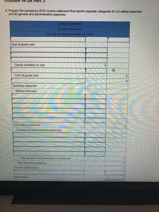 Solved Questions 9-10 (of 10) Problem 14-3A Schedule of cost | Chegg.com