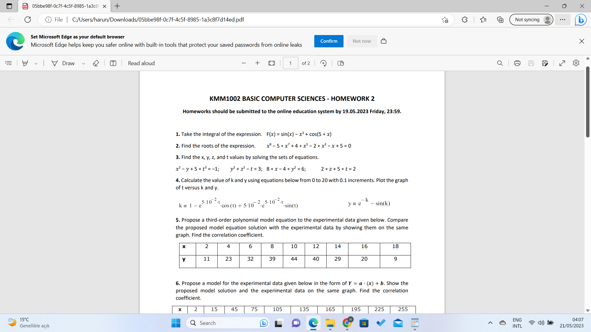 Solved Homeworks should be submitted to the online education | Chegg.com
