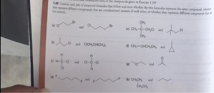 Solved Consider each pair of structural formulas that follow | Chegg.com