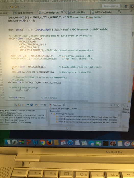 TI msp432 I Am Working on a project that is to create | Chegg.com
