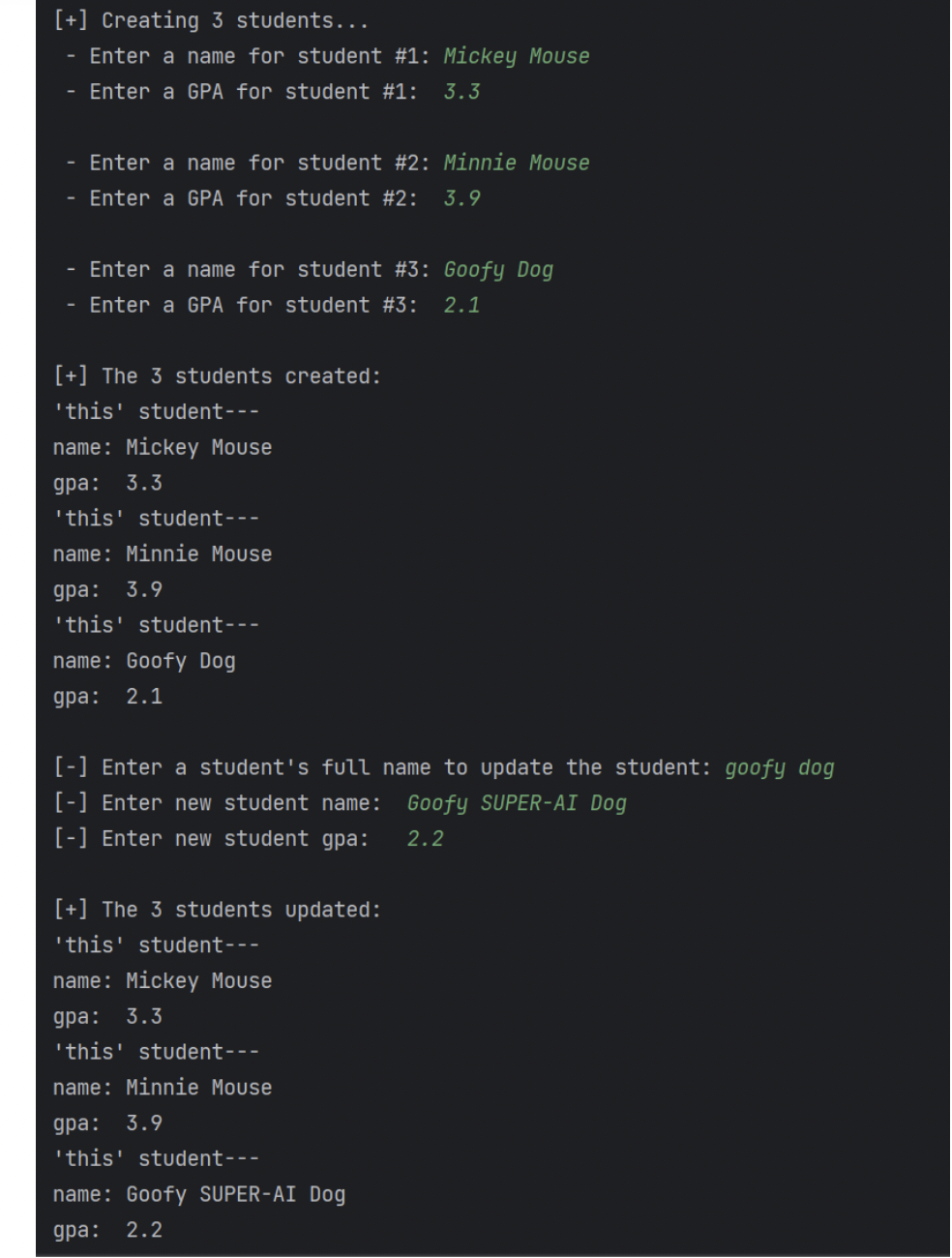 Solved PART D - Introductory Object Oriented Programming | Chegg.com