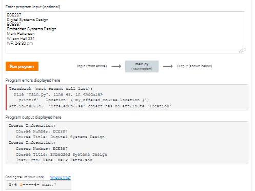 Solved 12.9LAB: Course intormation (derived classes) Define | Chegg.com