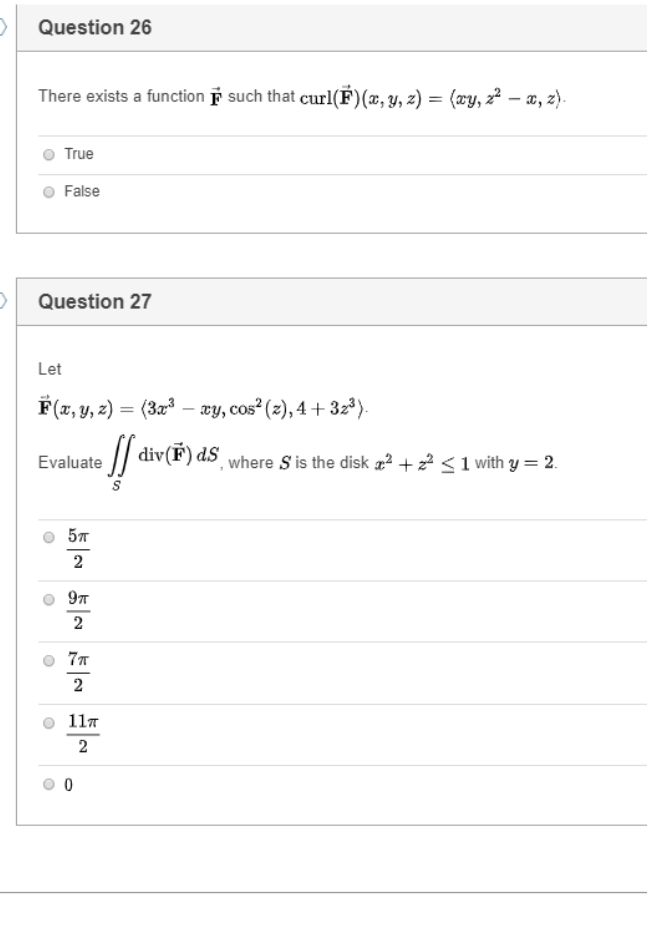 Solved Question 24 Let Ebe a closed, simple, solid, nonempty | Chegg.com