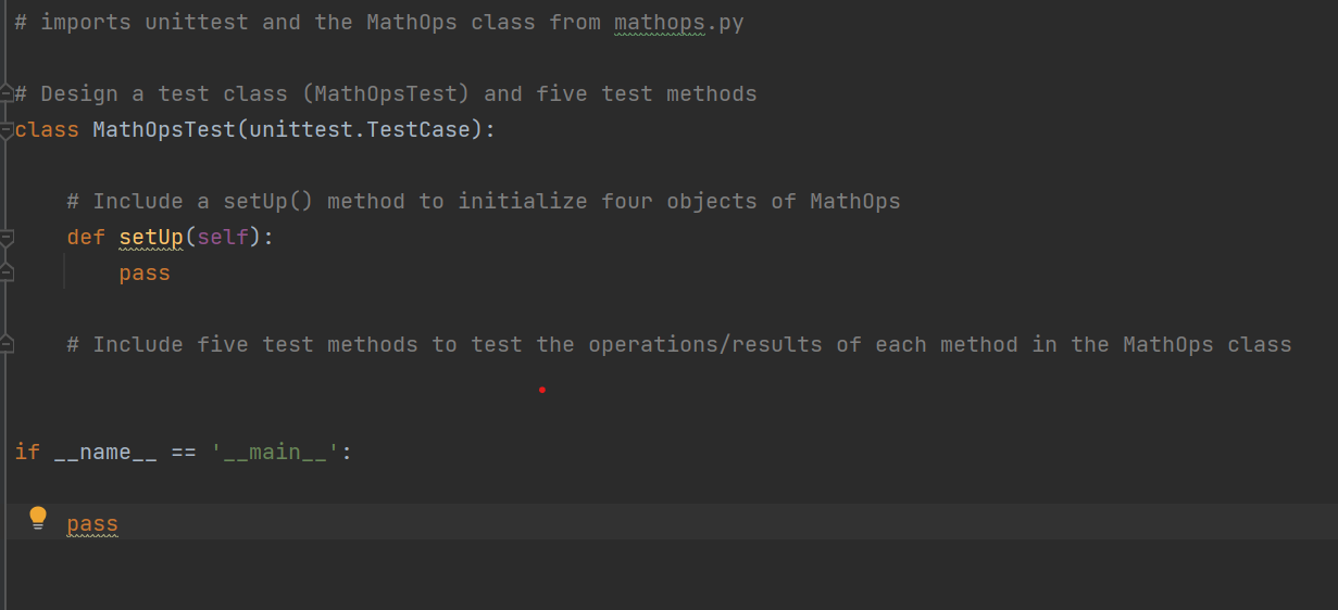 Solved \# Math0ps.py class Mathops: def _init_(self, | Chegg.com