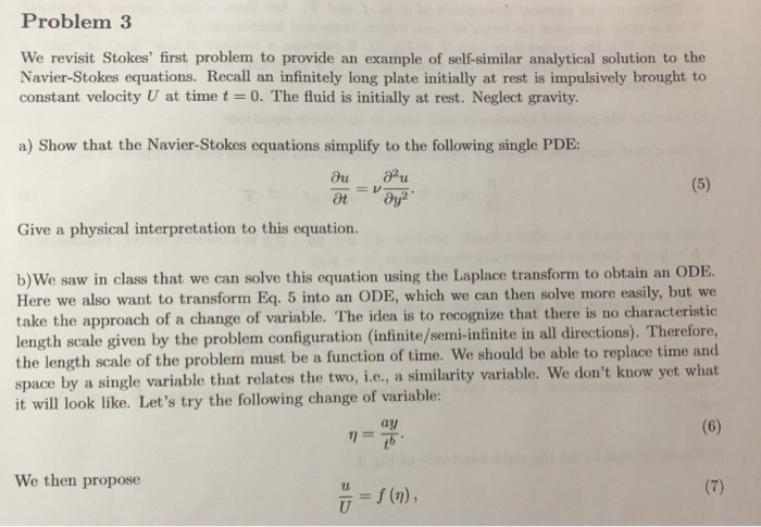 We revisit Stoke’s first problem to provide an | Chegg.com