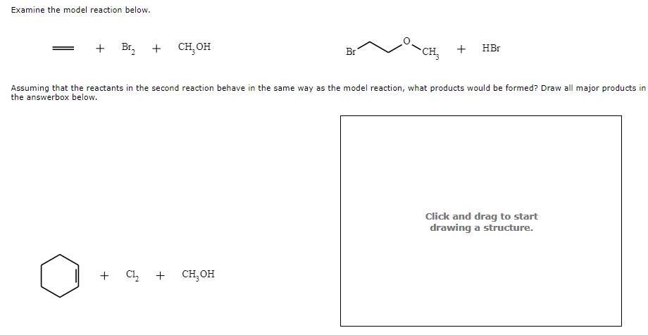 Solved Examine the model reaction below.Assuming that the | Chegg.com