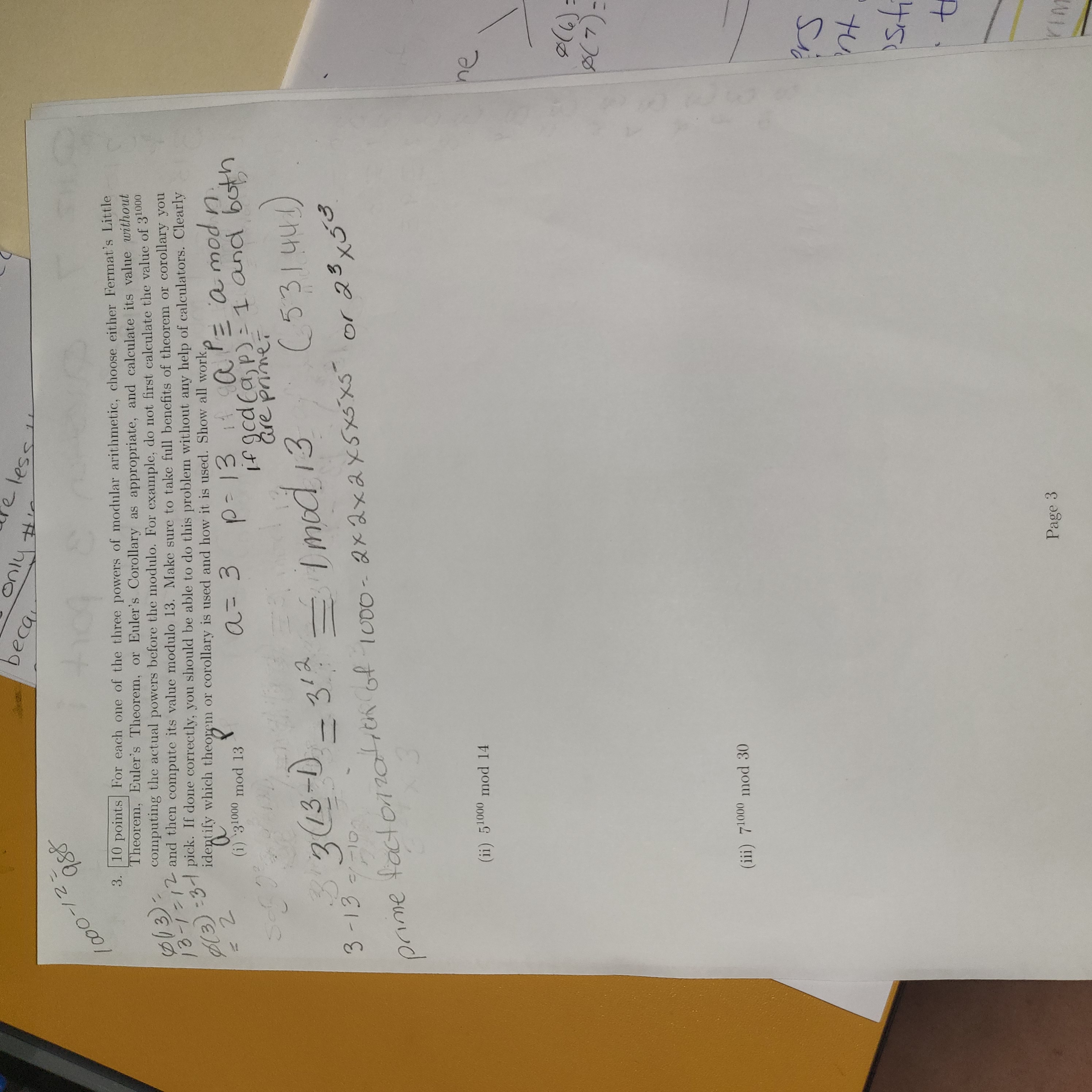 Solved 3. 10 points For each one of the three powers of | Chegg.com