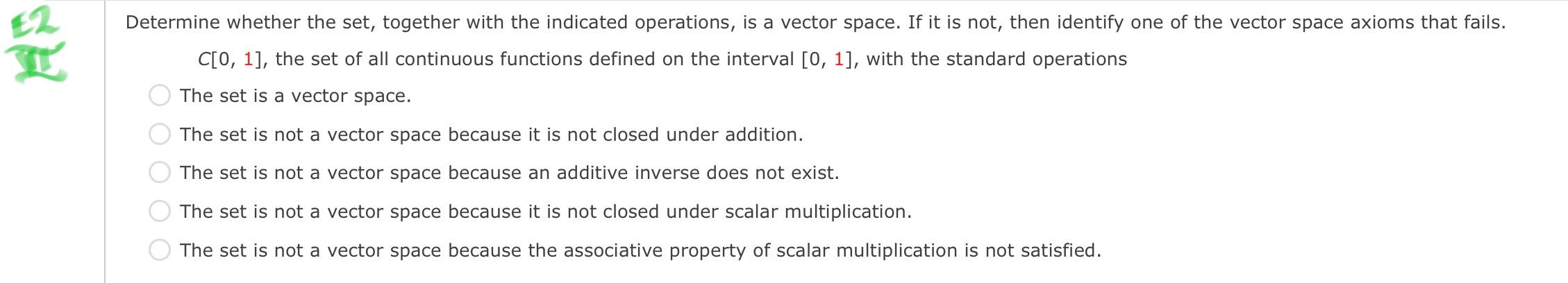 Solved Determine whether the set, together with the | Chegg.com