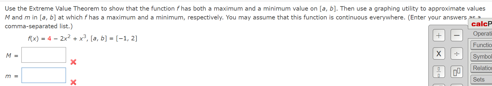 Solved Use the Extreme Value Theorem to show that the | Chegg.com