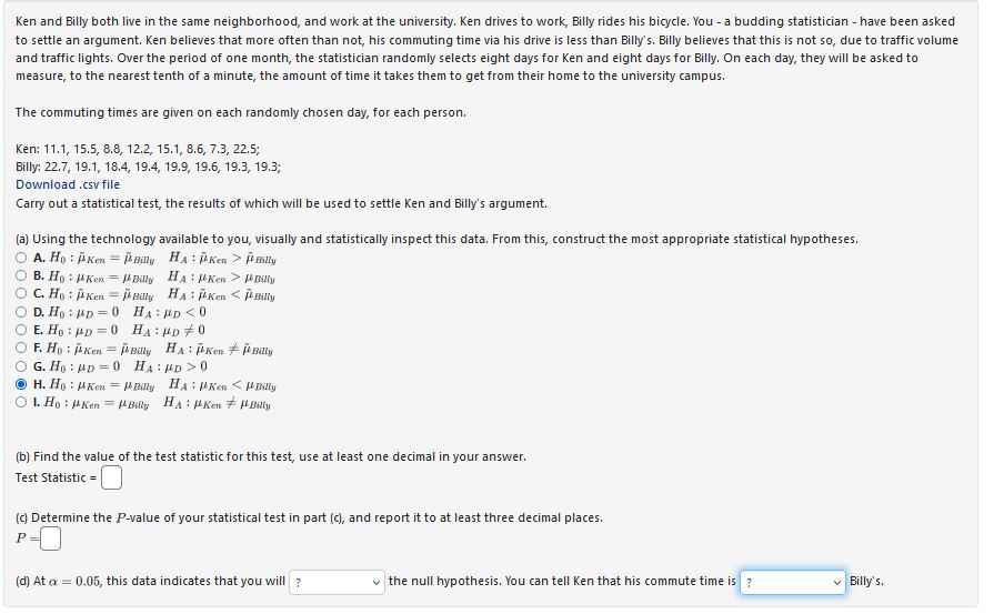 Solved Ken and Billy both live in the same neighborhood, and | Chegg.com