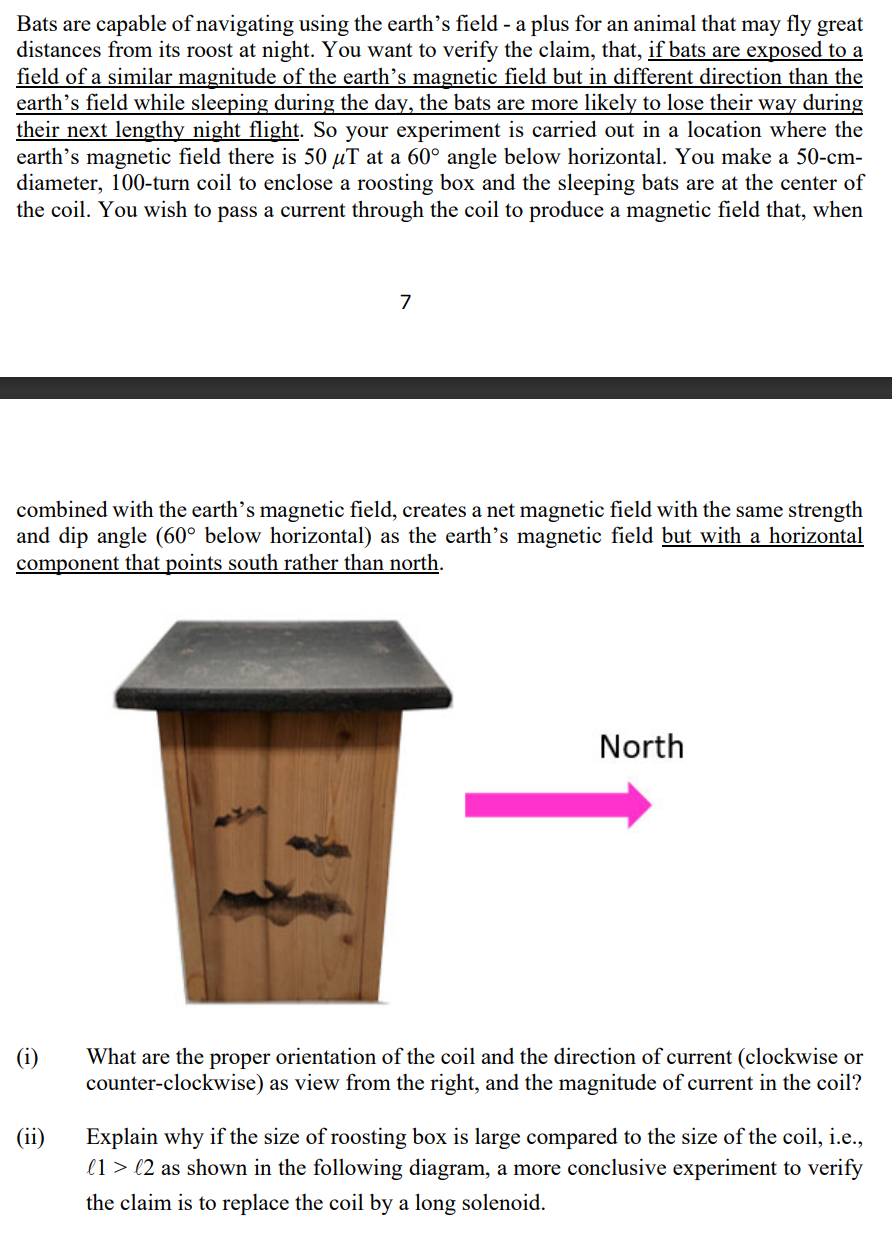 Solved Bats are capable of navigating using the earth's | Chegg.com