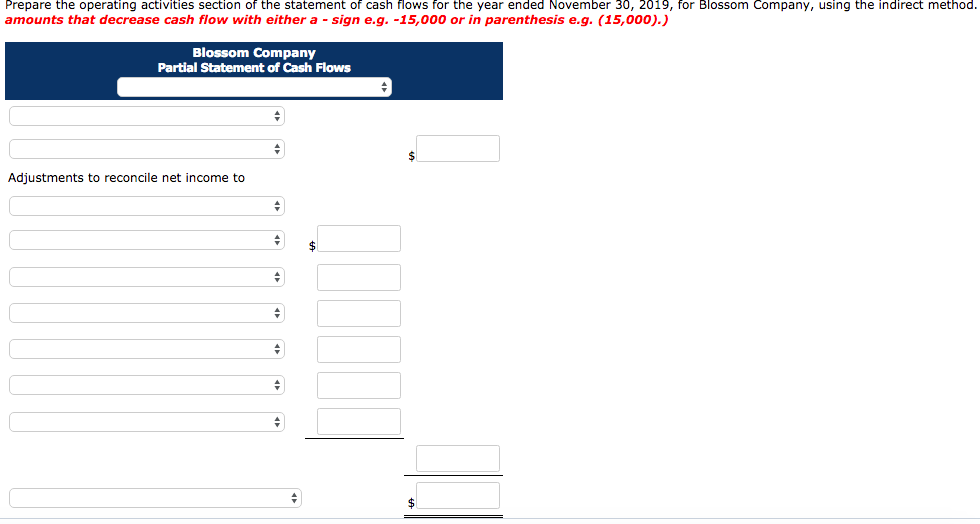 Partial Income Statement Wiley Plus