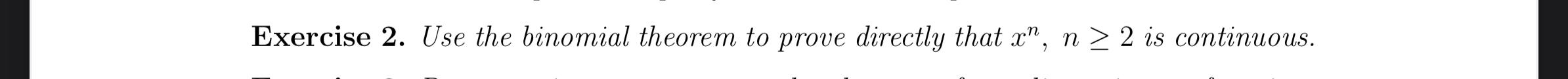 Solved Exercise 2. Use the binomial theorem to prove | Chegg.com
