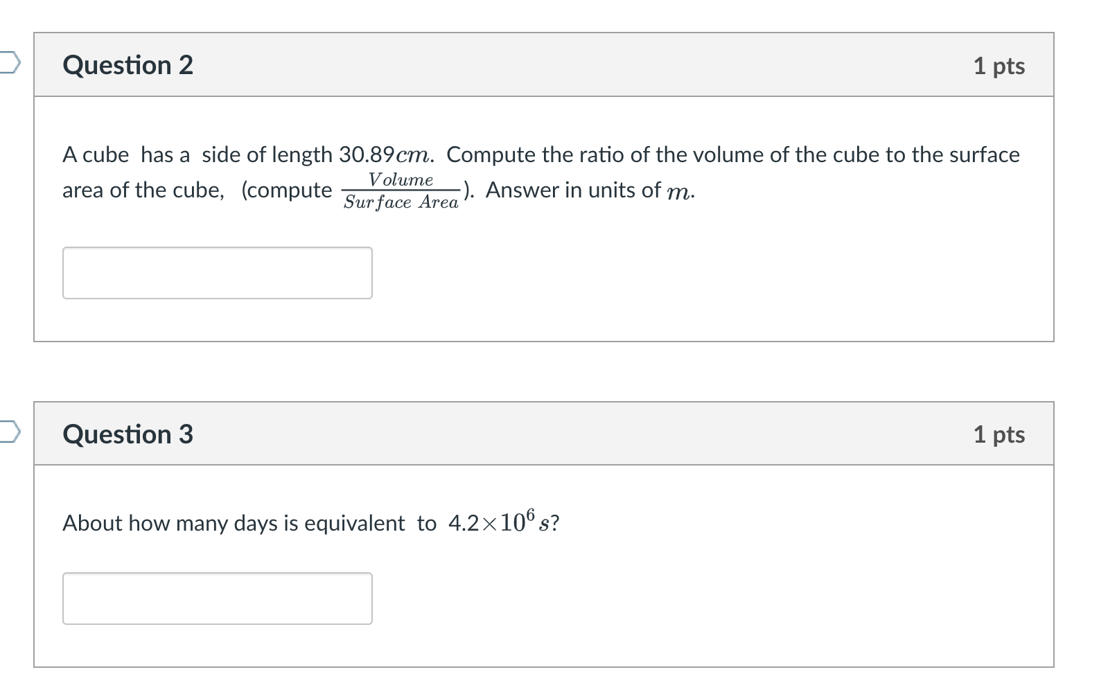 Solved A cube has a side of length 30.89 cm. Compute the | Chegg.com