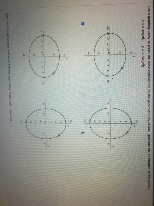 Solved Use a graphing utility to graph the curve represented | Chegg.com