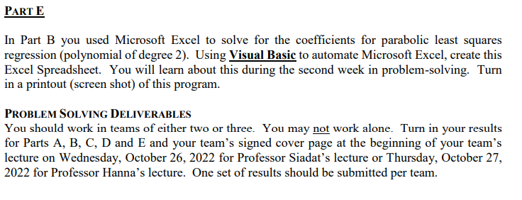 PROBLEM-SOLVING EXERCISE #3 ESTIMATING AND PREDICTING | Chegg.com