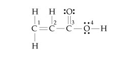 Solved The structure of propenoic acid is shown here. | Chegg.com