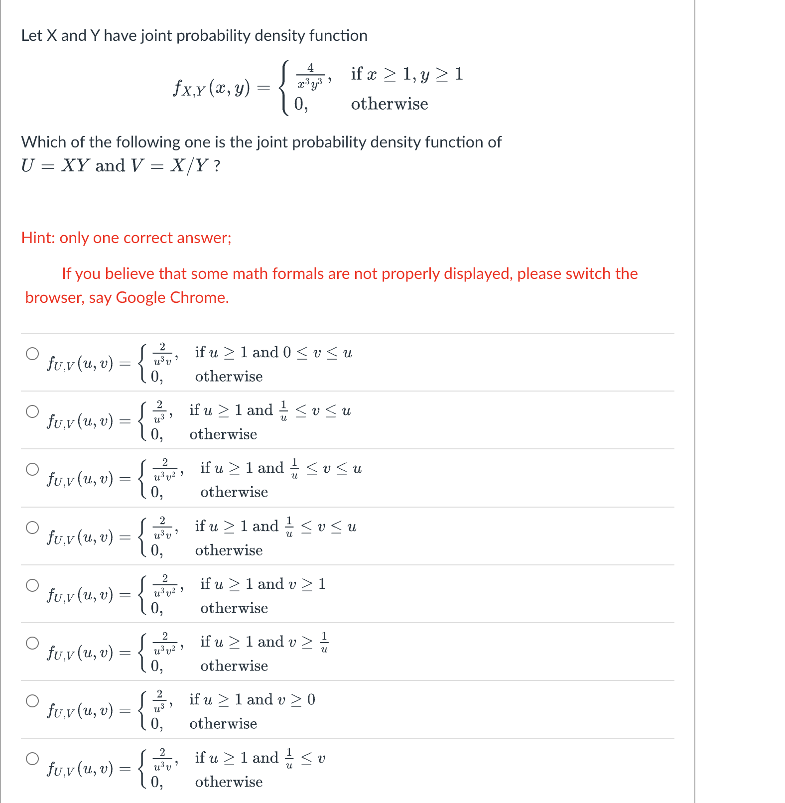 Solved Let x ﻿and Y ﻿have joint probability density | Chegg.com