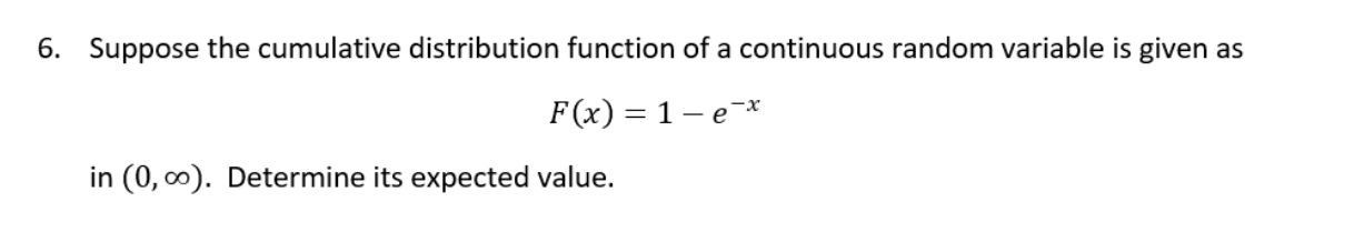 Solved Suppose the cumulative distribution function of a | Chegg.com