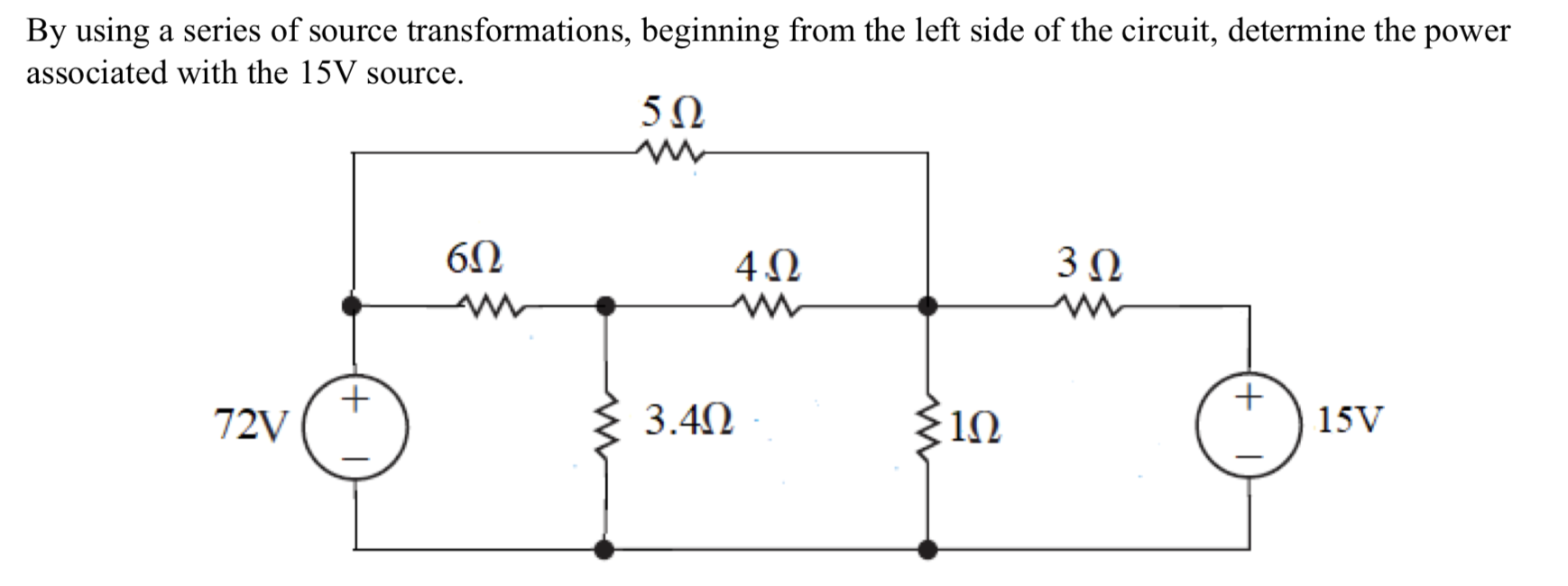 Solved By using a series of source transformations, | Chegg.com