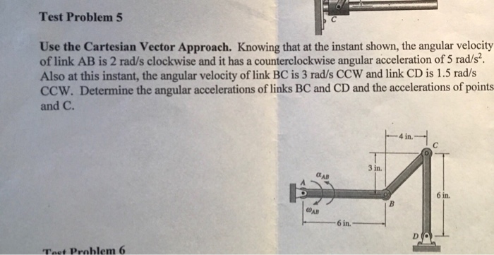 Solved Test Problem 5 Use the Cartesian Vector Approach. | Chegg.com