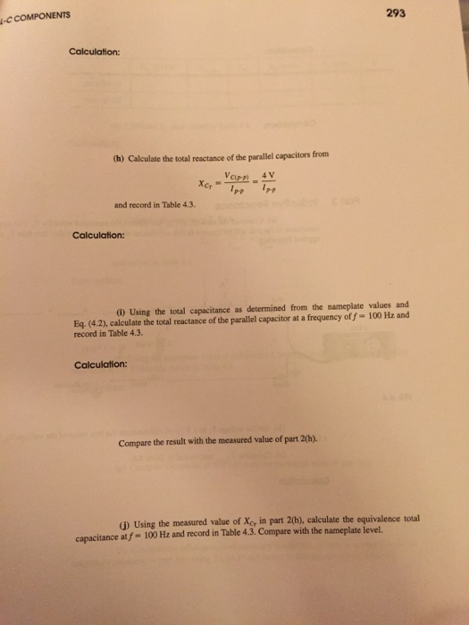 Part 2 Capacitive Reactance (a) Construct the circuit | Chegg.com