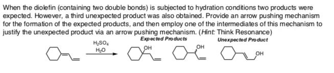 Solved When the diolefin (containing two double bonds) is | Chegg.com