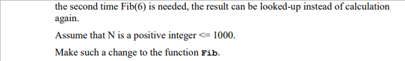 Solved The Nth Fibonacci number is defined as below (for N>= | Chegg.com