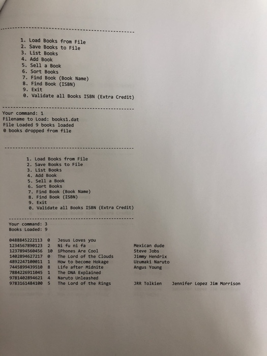 Solved CSC 2430 Spring 2018 LAB 6-Book Store Program Due See | Chegg.com