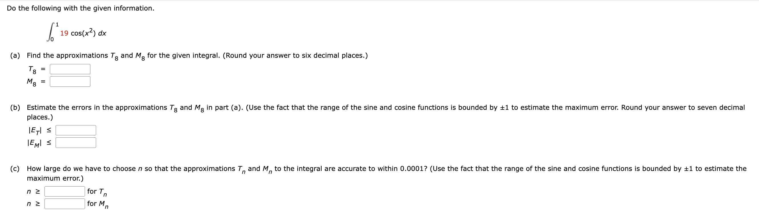 Solved Do the following with the given information. | Chegg.com