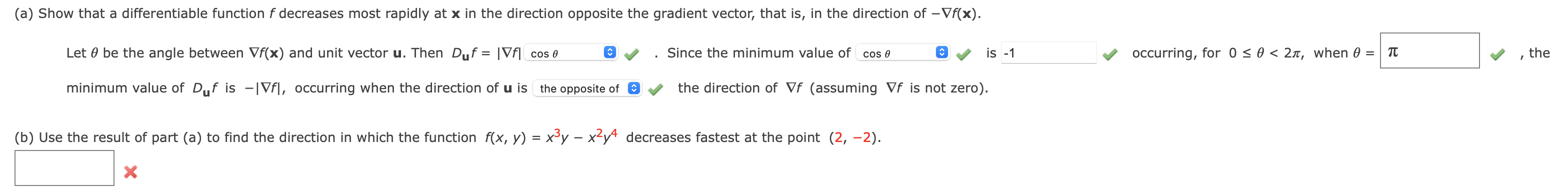 Solved (a) Show that a differentiable function f decreases | Chegg.com