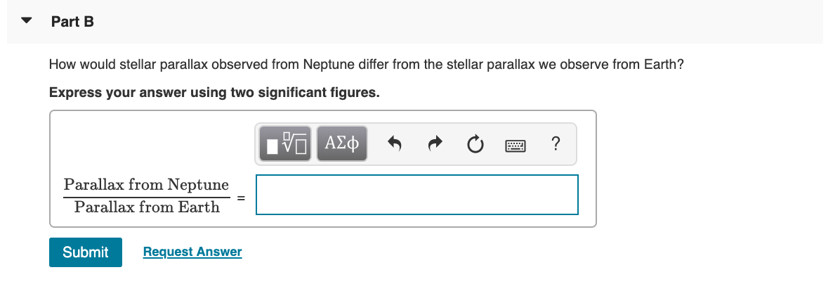 Solved A Review Suppose you could observe stellar parallax | Chegg.com