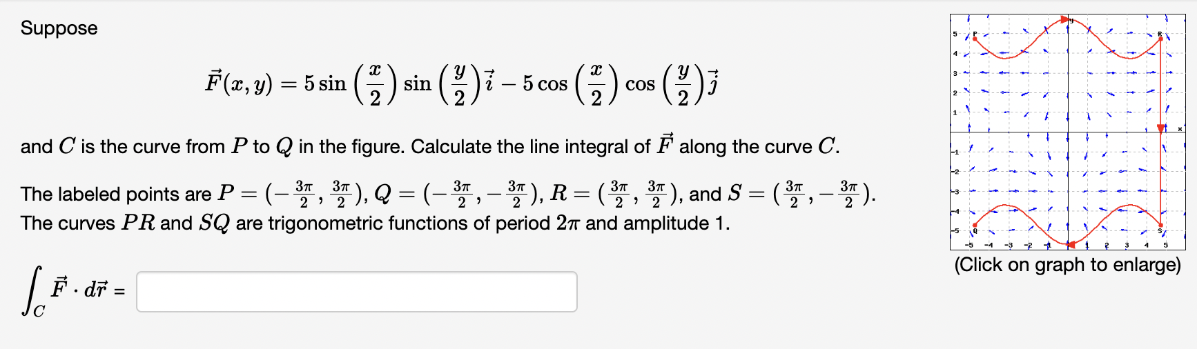 Solved Suppose F(x,y)=5sin(2x)sin(2y)i−5cos(2x)cos(2y)j and | Chegg.com