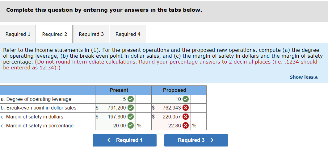 Solved Problem 5-29 (Algo) Changes in Cost Structure; | Chegg.com