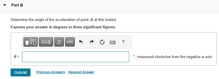 Solved At a given instant the slider block B shown in | Chegg.com