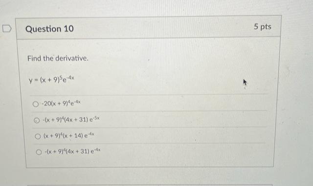 Solved Find the derivative. | Chegg.com