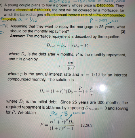 Solved A young couple plans to buy a property whose price is | Chegg.com
