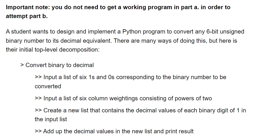 Solved Important note: you do not need to get a working | Chegg.com
