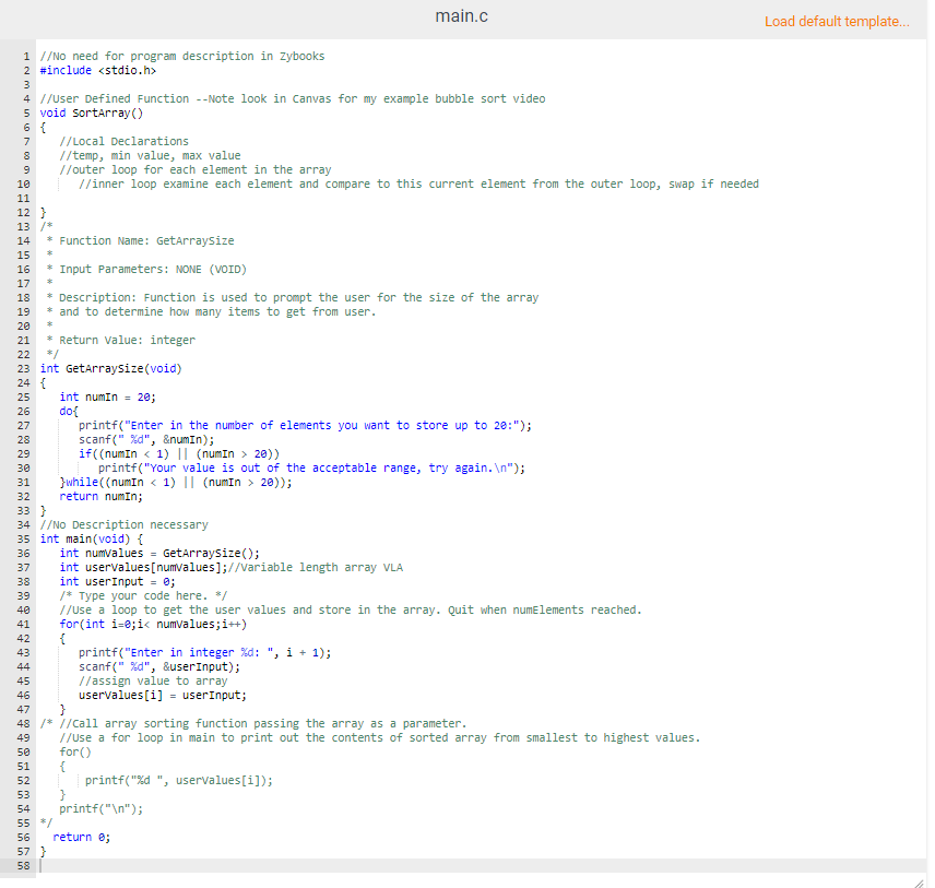 Solved CWrite A Program That Gets A List Of Integers From