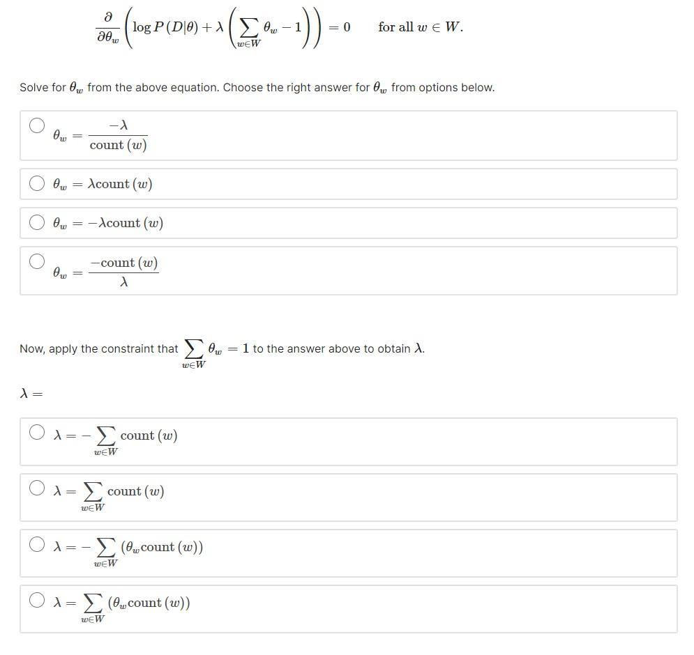 Deriving MLE for a General Multinomial Model: | Chegg.com