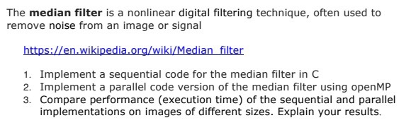 The median filter is a nonlinear digital filtering | Chegg.com