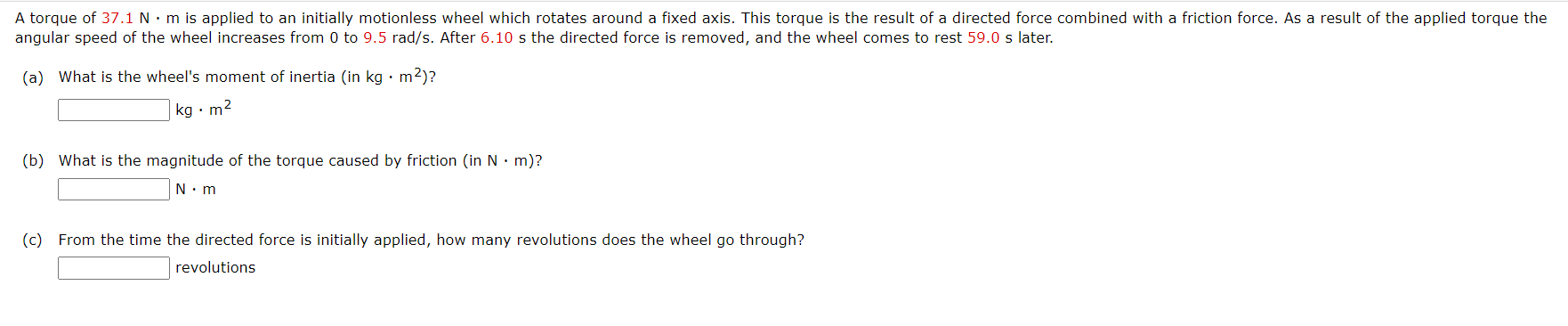 Solved angular speed of the wheel increases from 0 to | Chegg.com